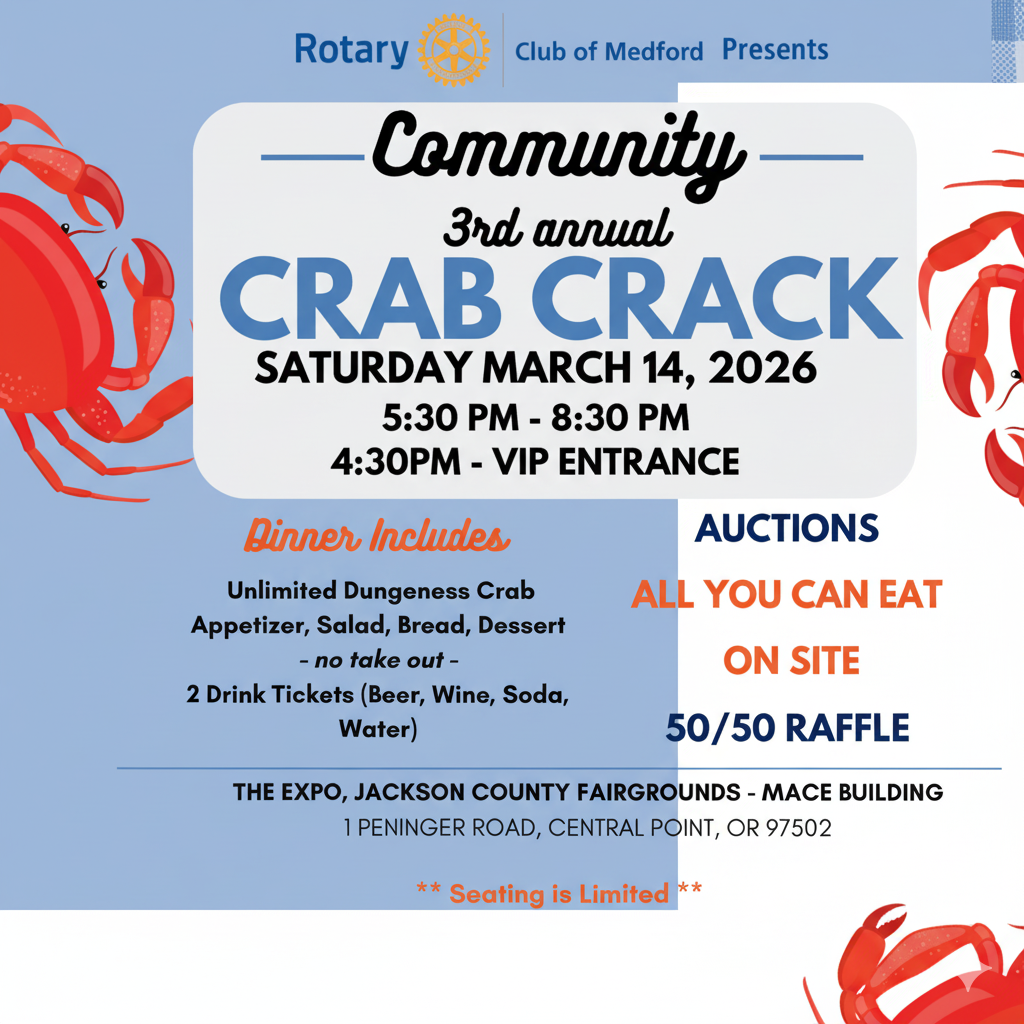Community Crab Crack Rotary Club of Medford | Rotary Club of Medford ...